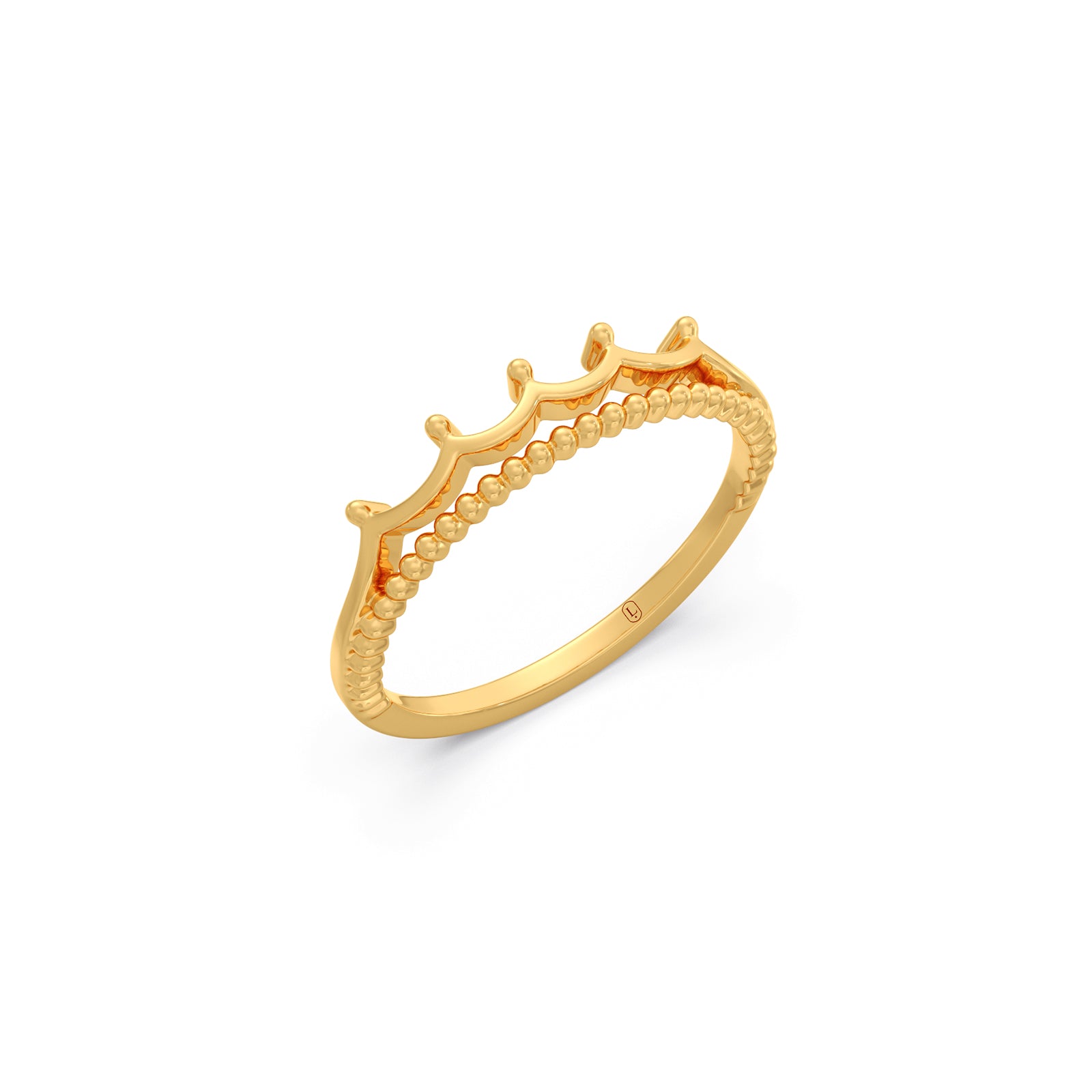 Tiara Crown Gold Ring